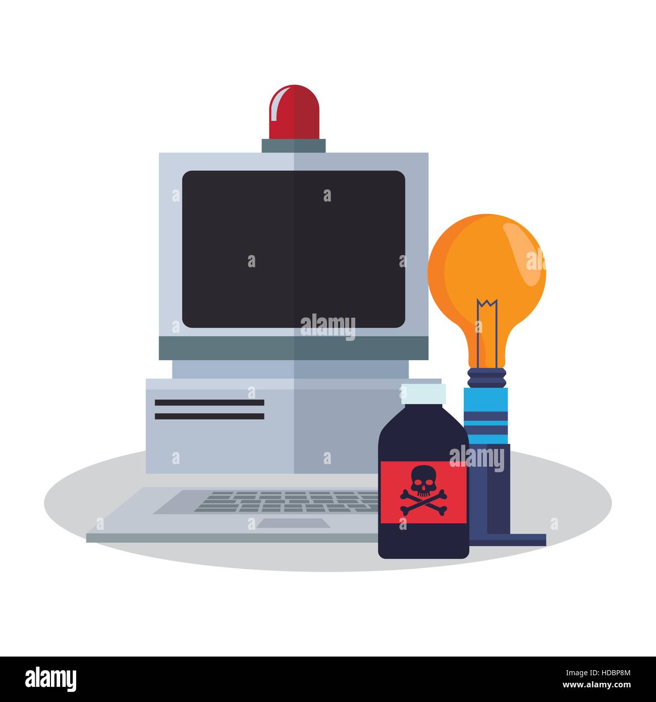 Colorful computer and laboratory design Stock Vector Image & Art - Alamy