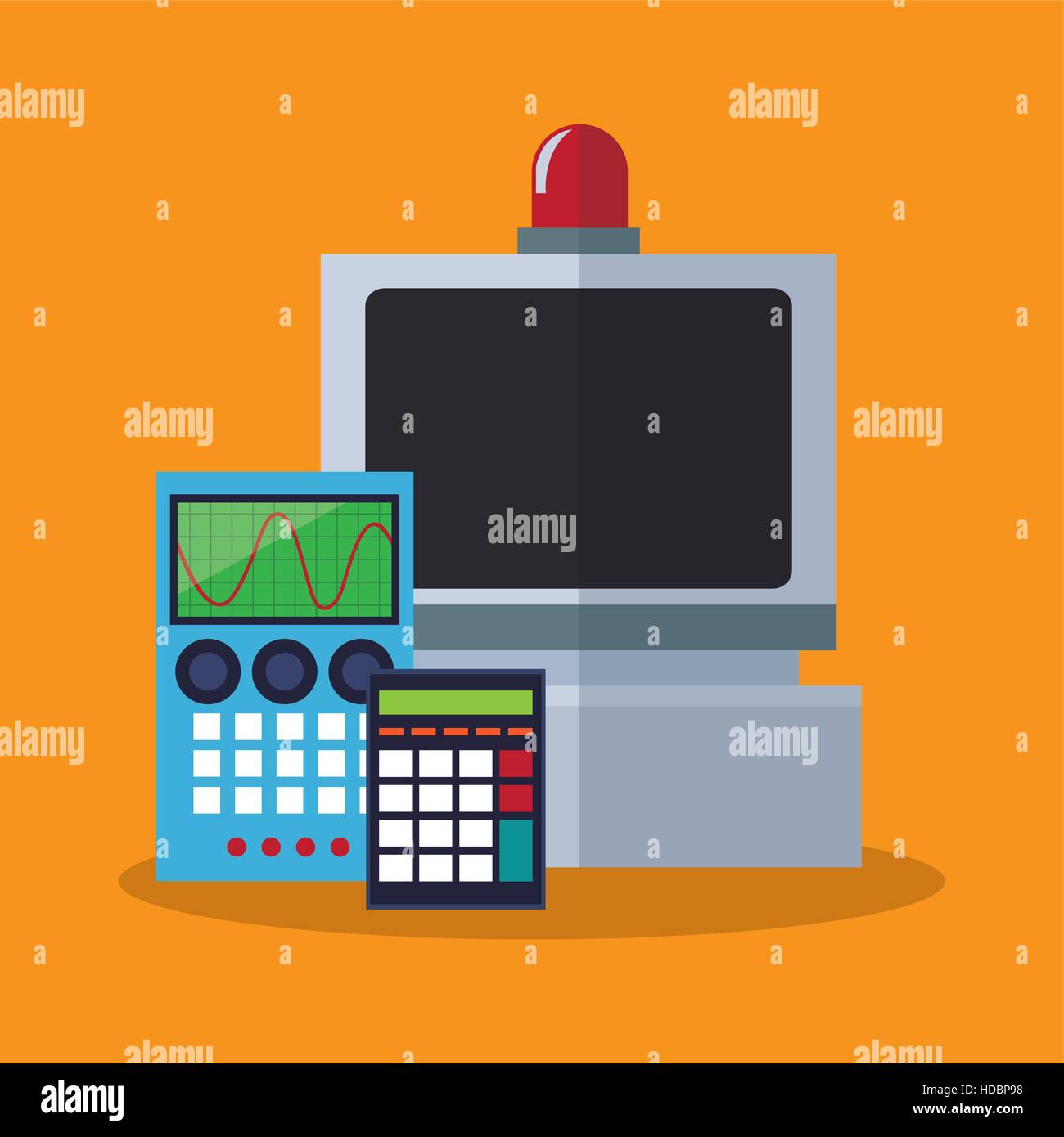 Colorful computer and laboratory design Stock Vector Image & Art - Alamy