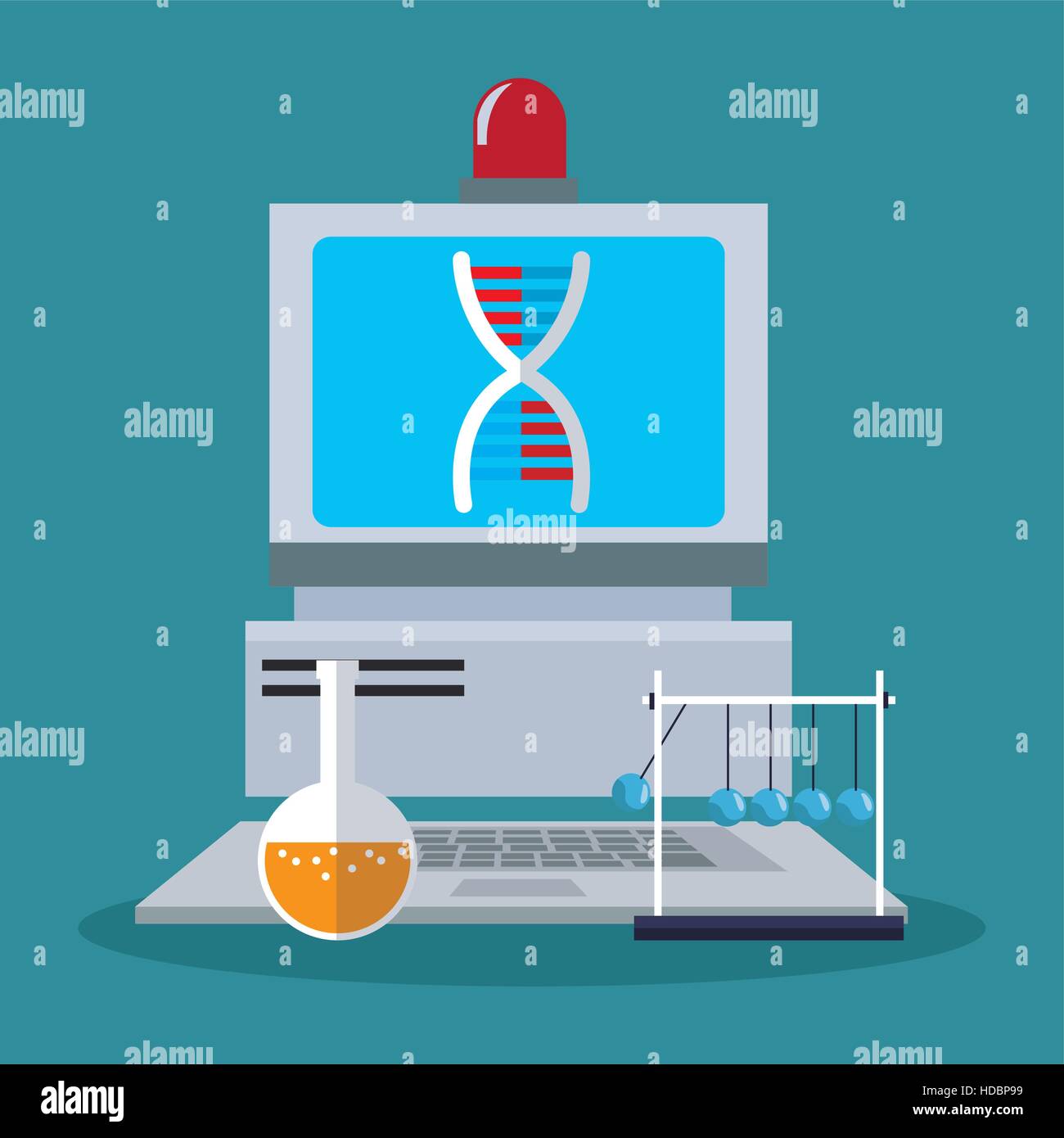Laboratory chemist computer not medical Stock Vector Images - Alamy