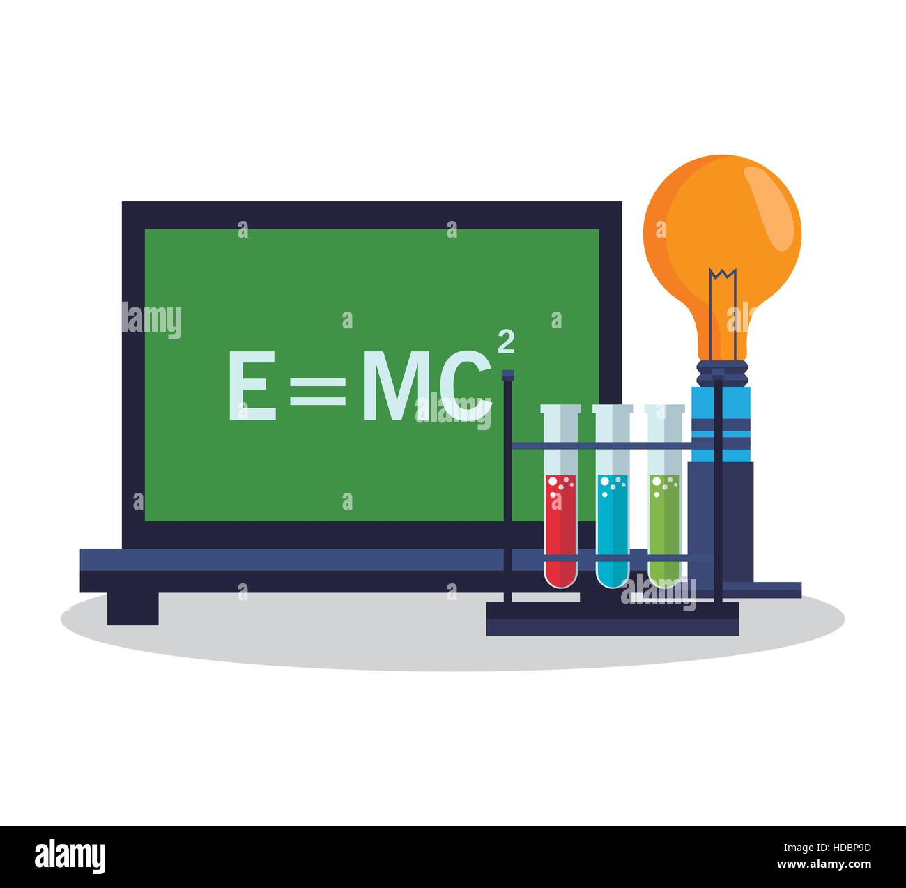 Science lab laptop analysis Cut Out Stock Images & Pictures - Alamy