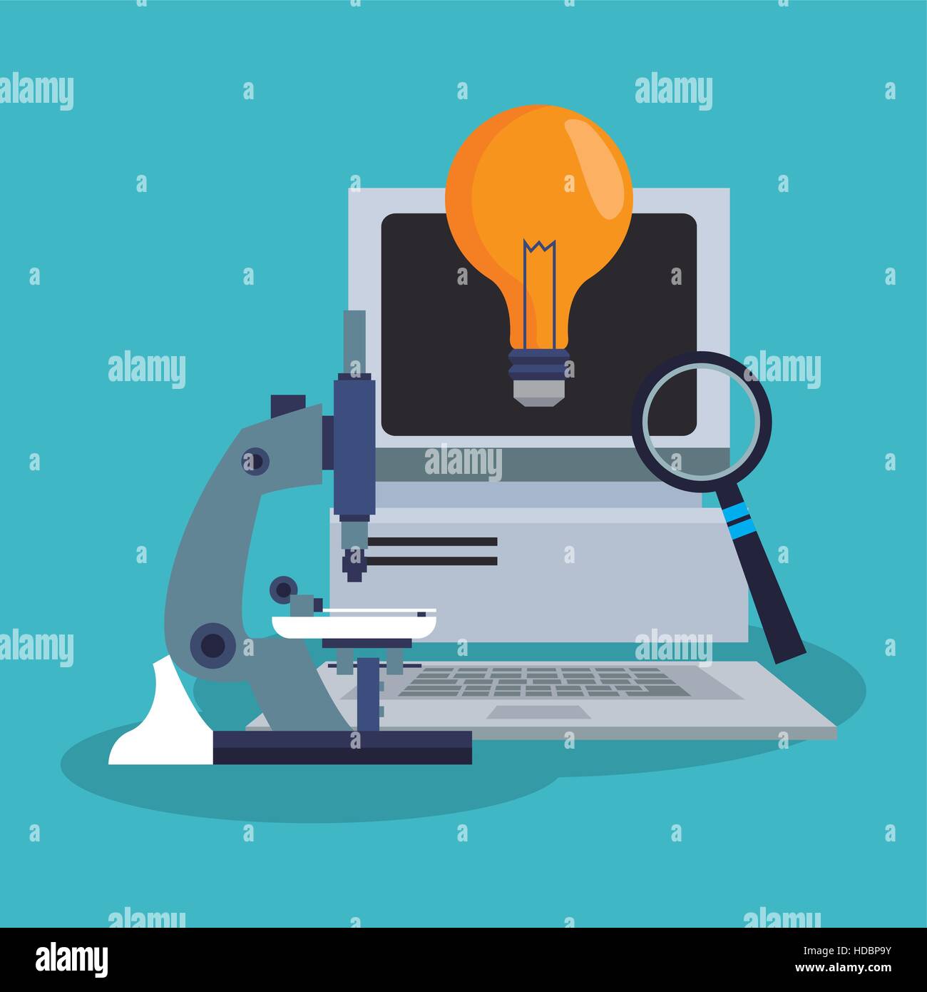 Colorful computer and laboratory design Stock Vector Image & Art - Alamy