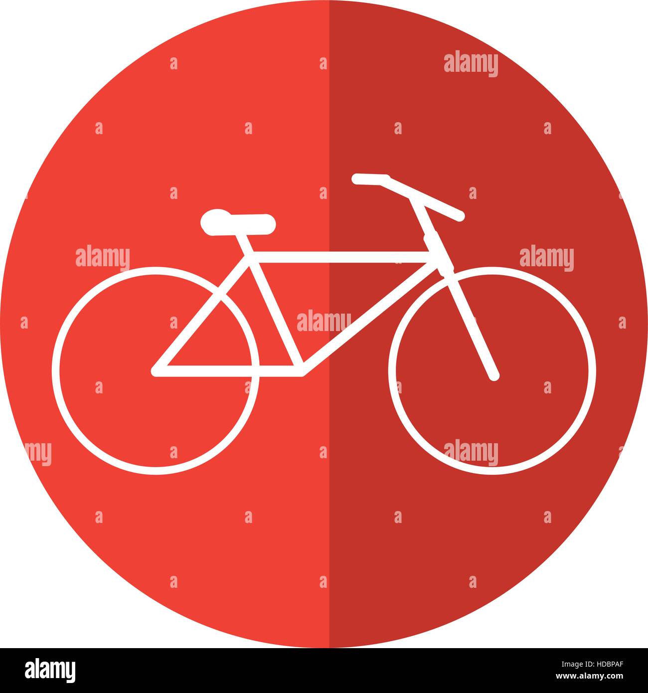 bicycle transport active sport red circle Stock Vector Image & Art - Alamy