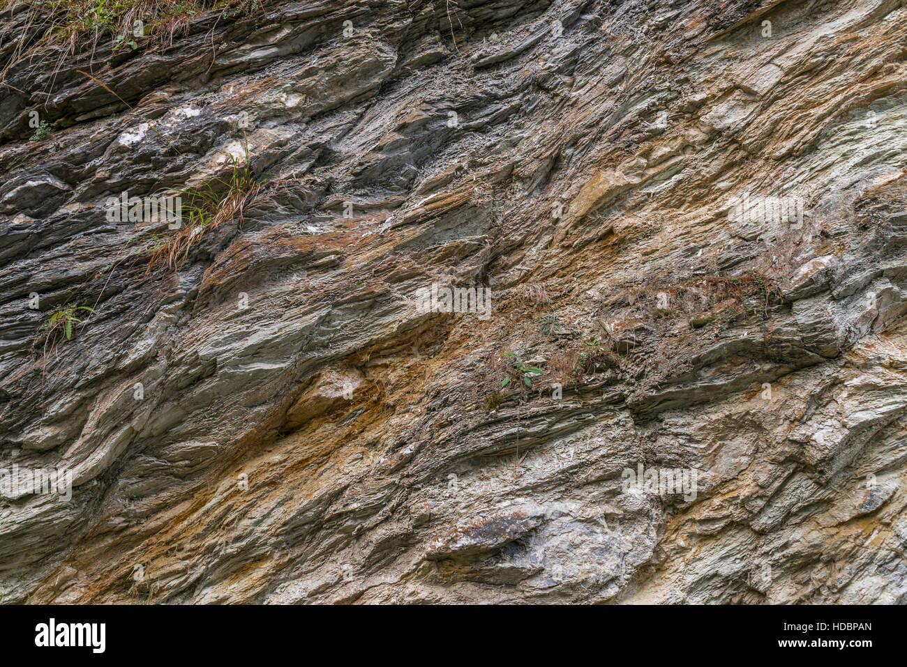 Closeup of a rock wall Stock Photo - Alamy