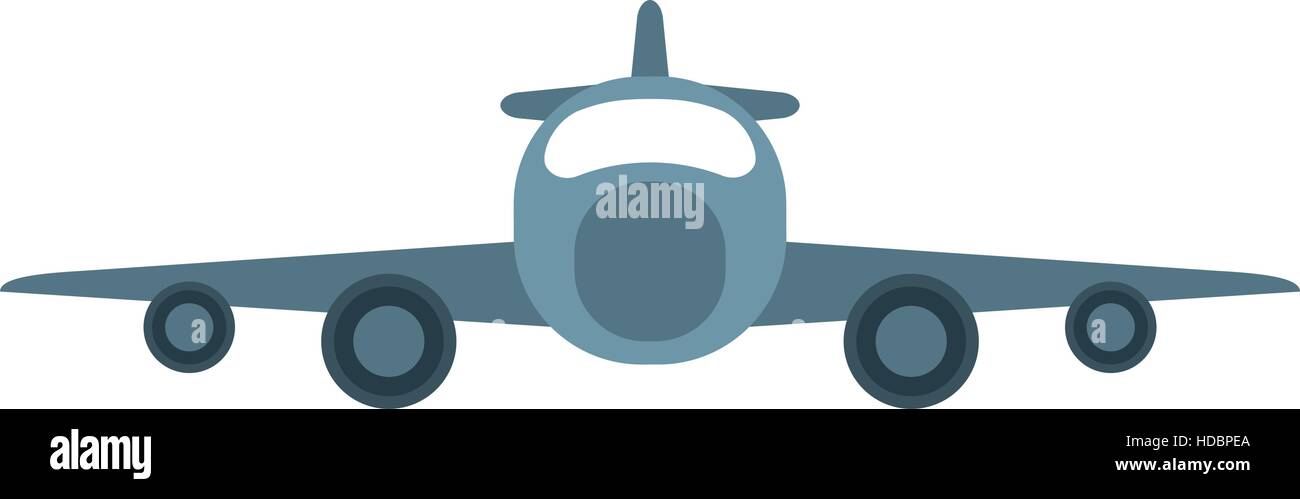 Luxury jet landing front Stock Vector Images - Alamy