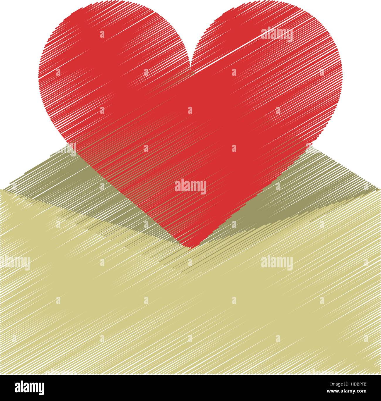 drawing valentines day romantic mail heart envelope open Stock Vector ...