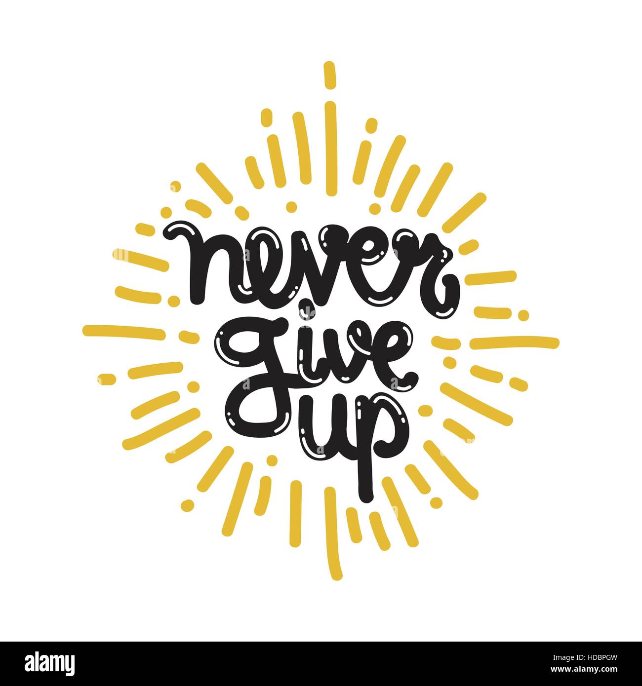 Give up poster Stock Vector Images - Alamy