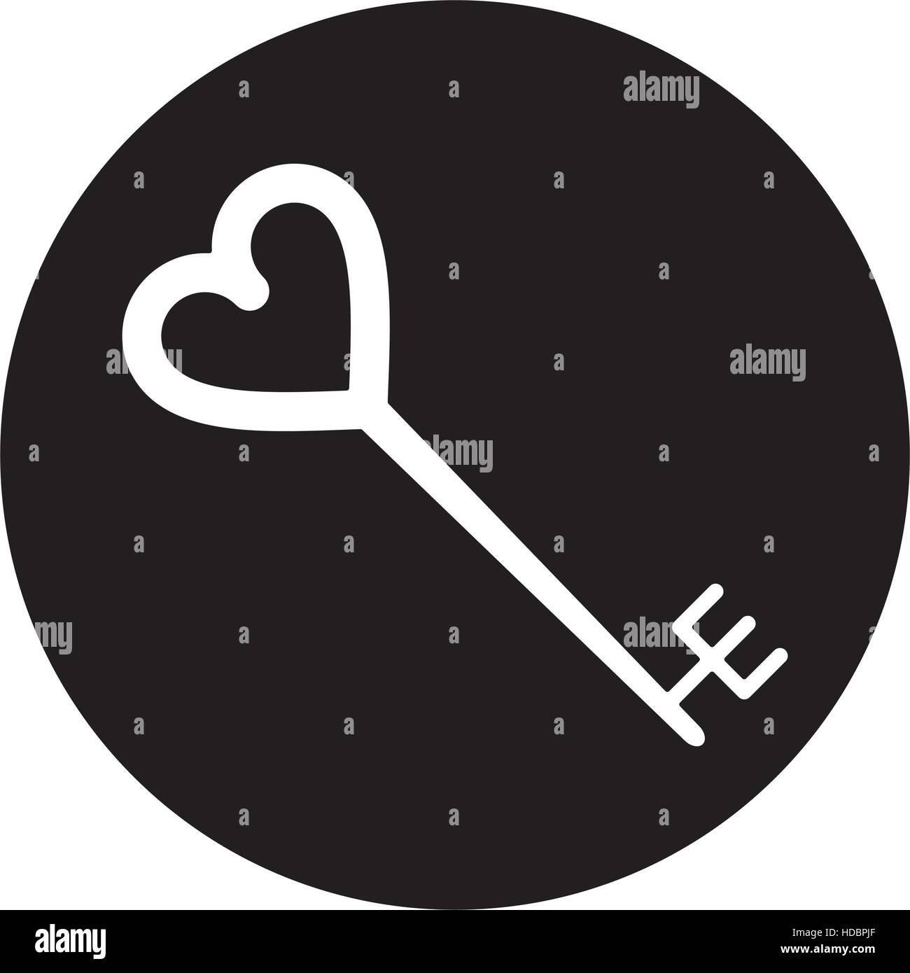 Silhouette key shaped heart hi-res stock photography and images - Alamy