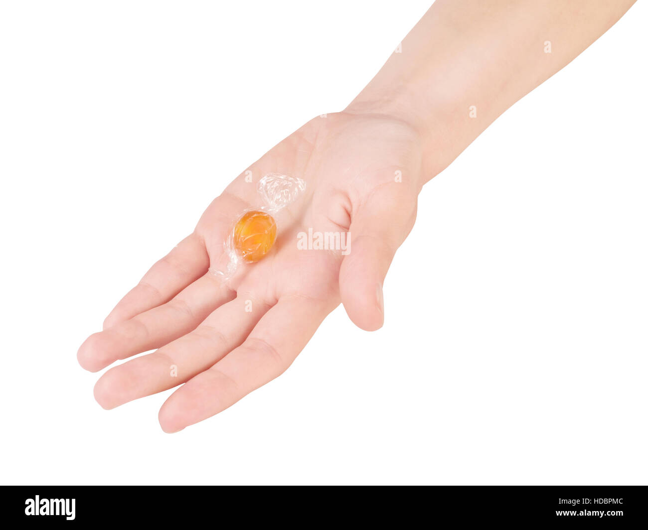 Hand holding candy hi-res stock photography and images - Alamy