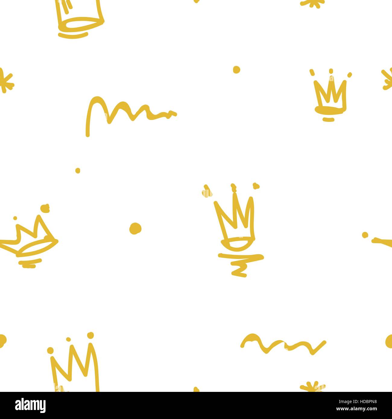 Crown pattern textile Stock Vector Images - Alamy