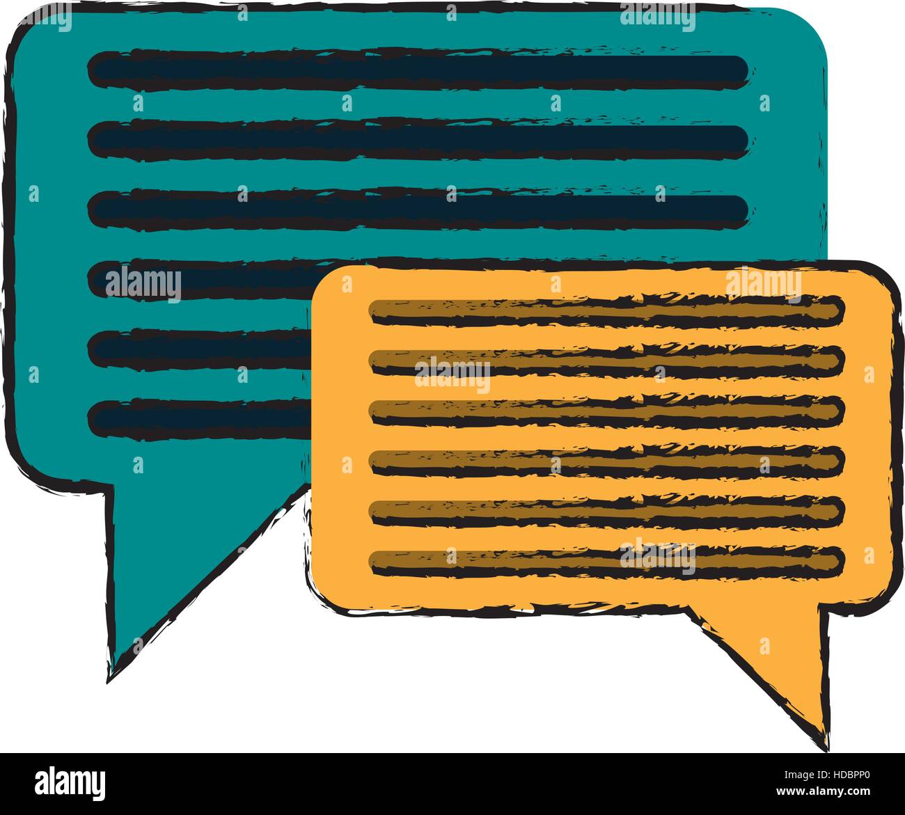 drawing bubble speech message discussion Stock Vector Image & Art - Alamy