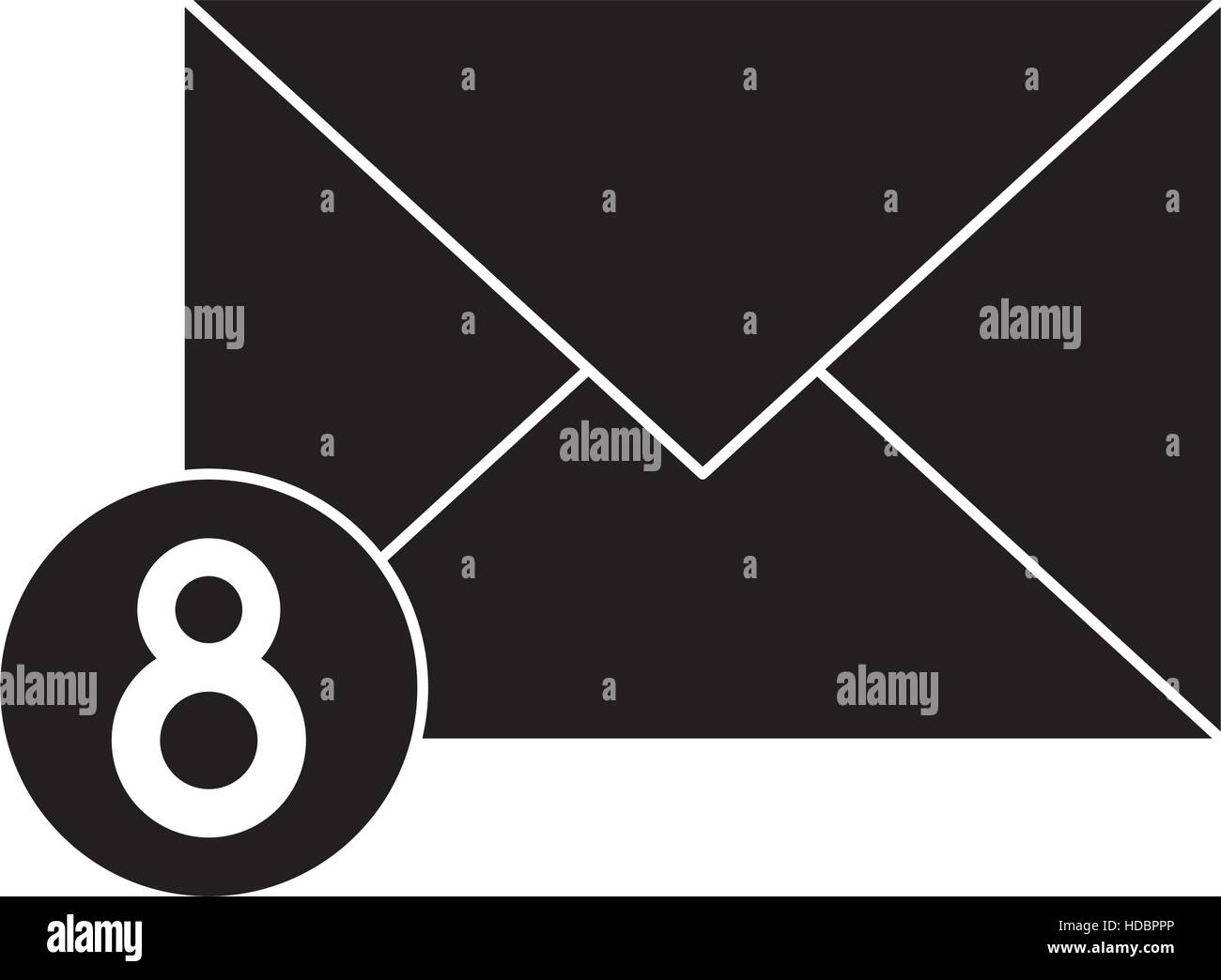 Received email Stock Vector Images - Alamy