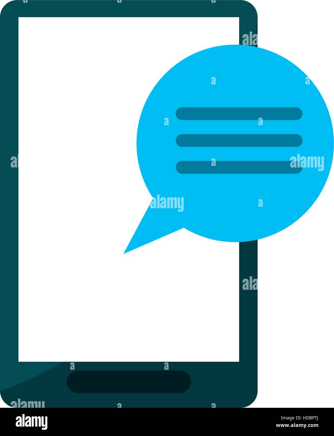 smartphone communication bubble speech Stock Vector Image & Art - Alamy
