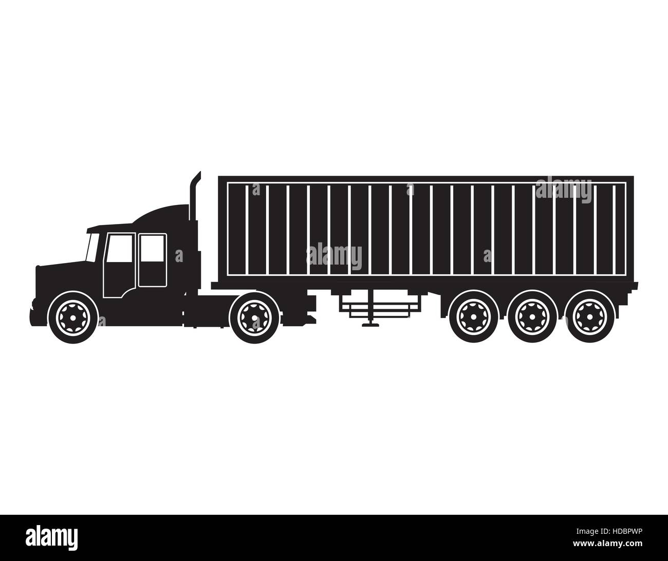 Semi Trailer Cut Out Stock Images & Pictures - Alamy