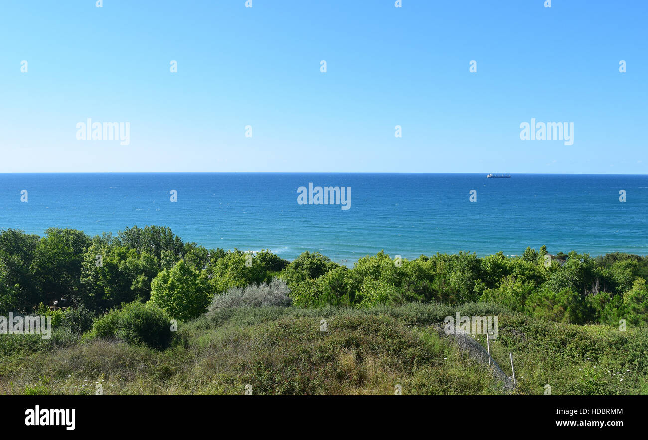 Vivid Blue Sea, Black Sea, Istanbul, Turkey Stock Photo - Alamy