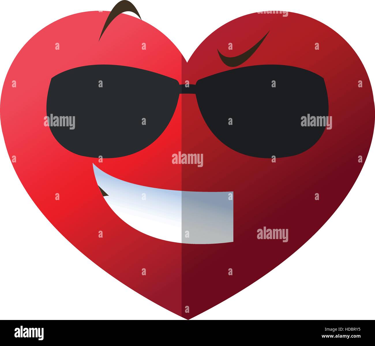 Isolated heart cartoon design Stock Vector Image & Art - Alamy