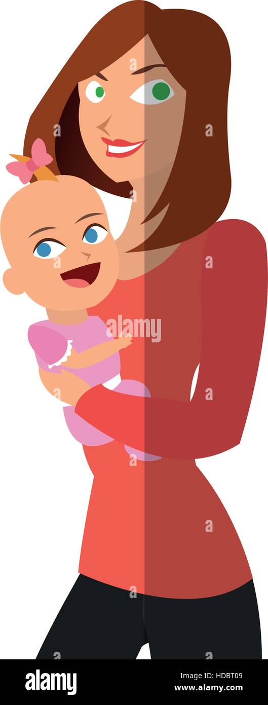 Isolated baby and mother cartoon design Stock Vector Image & Art - Alamy