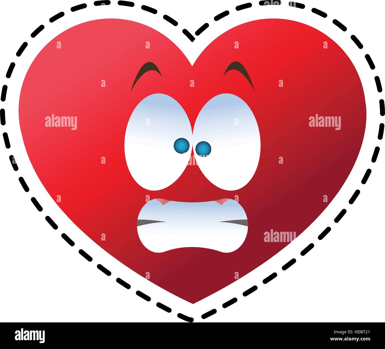Isolated heart cartoon design Stock Vector Image & Art - Alamy