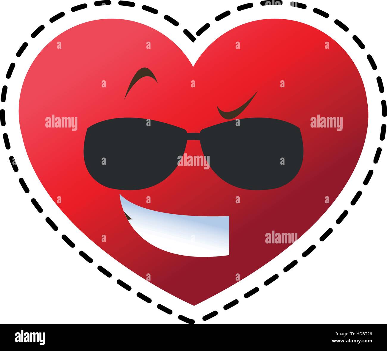 Isolated heart cartoon design Stock Vector Image & Art - Alamy