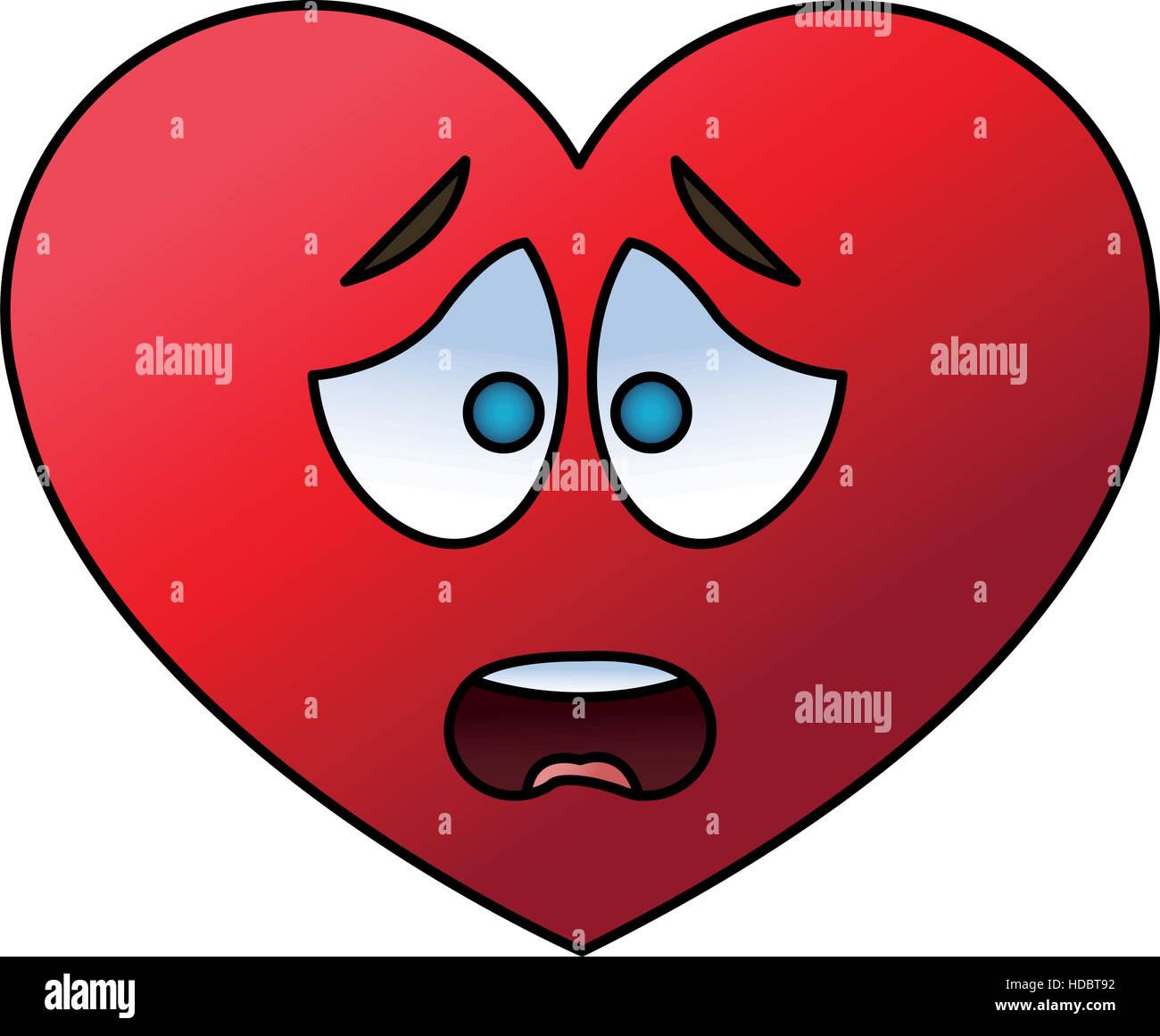 Isolated heart cartoon design Stock Vector Image & Art - Alamy