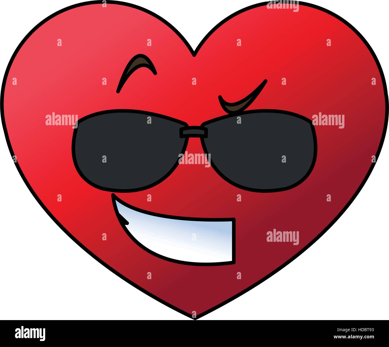 Isolated heart cartoon design Stock Vector Image & Art - Alamy
