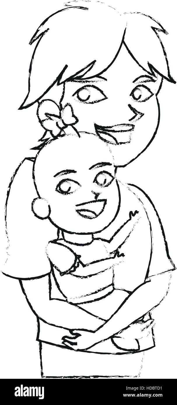 Isolated baby and brother cartoon design Stock Vector Image & Art - Alamy