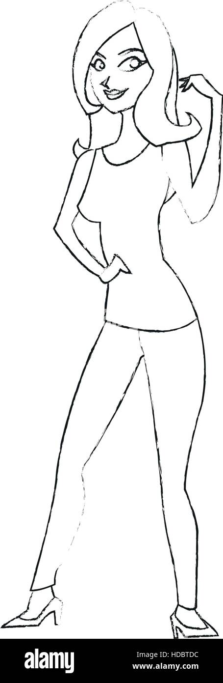 Isolated woman cartoon design Stock Vector Image & Art - Alamy