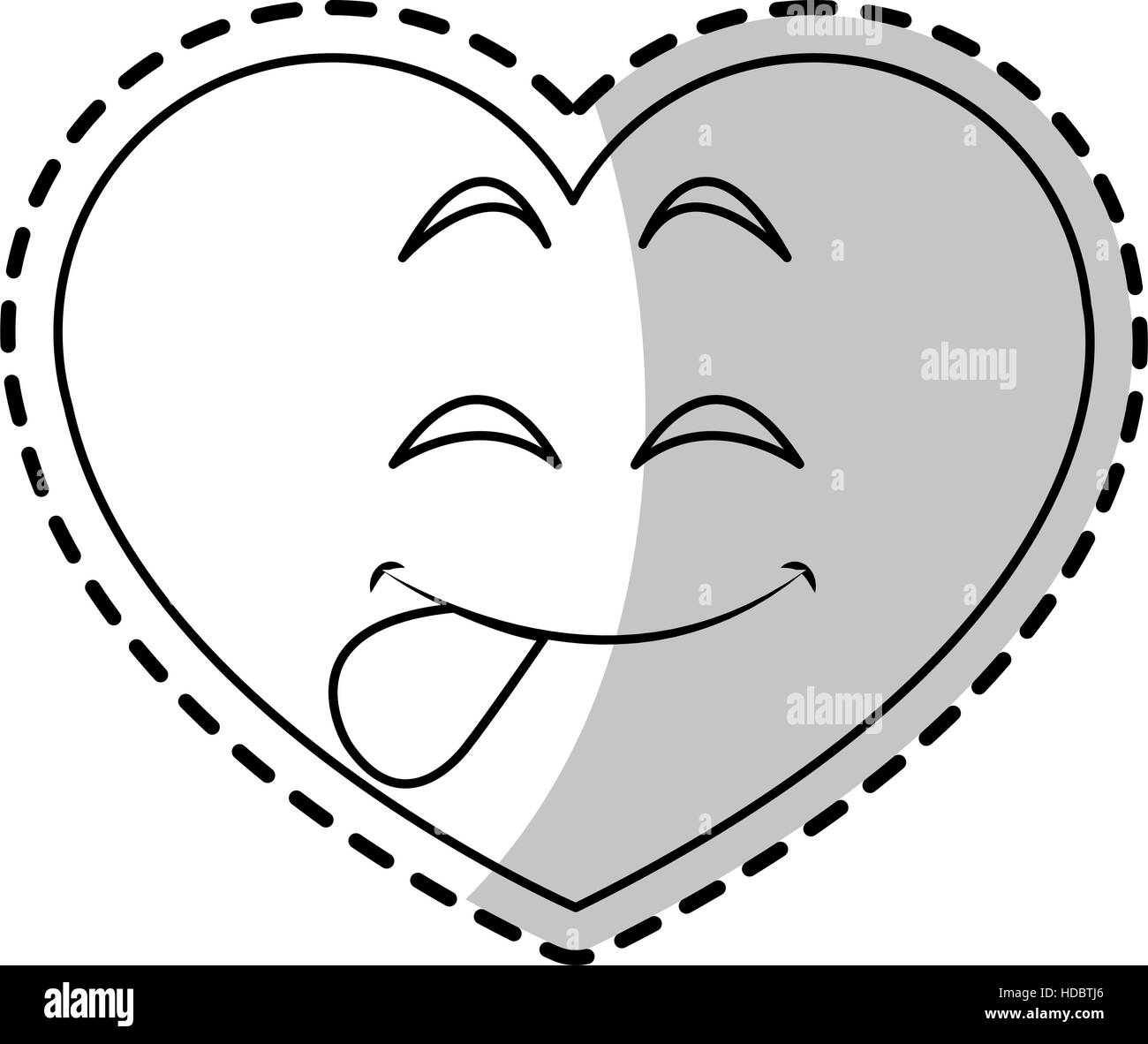 Isolated heart cartoon design Stock Vector Image & Art - Alamy