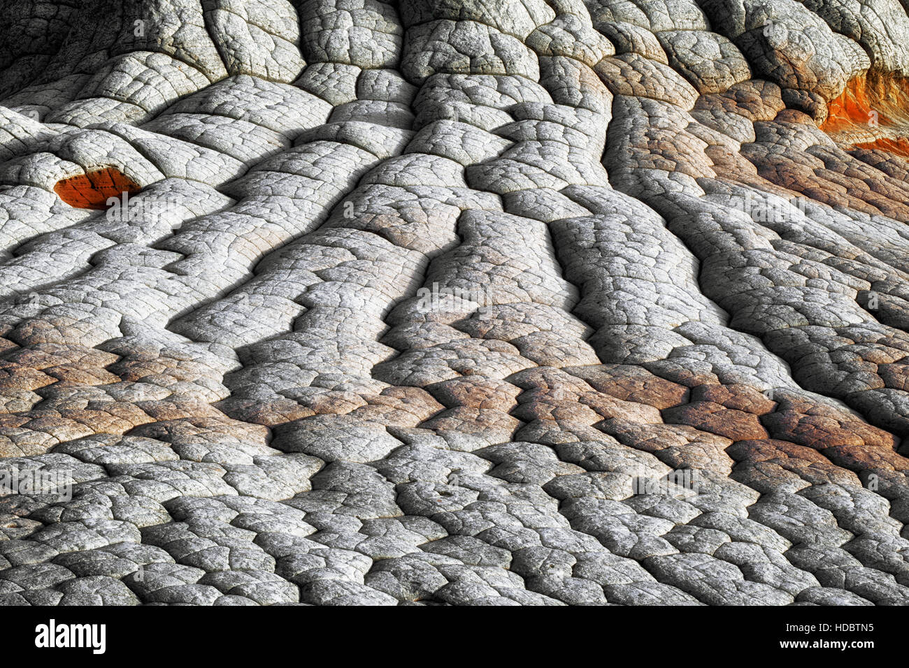 Evening light on the patterns of cross bedding brain rock at White ...