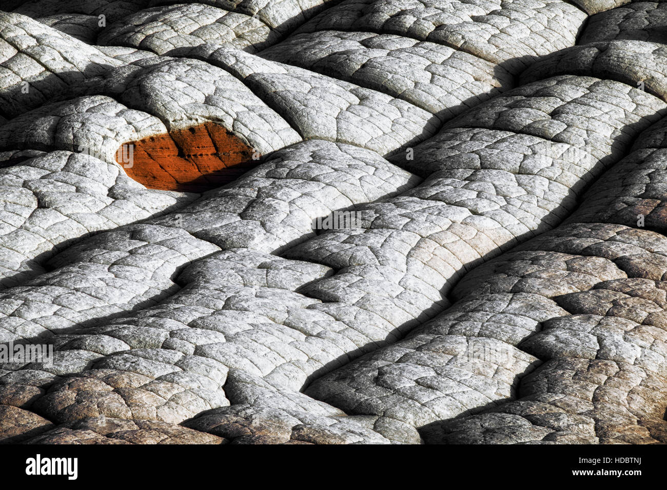 Evening light on the patterns of cross bedding brain rock at White ...