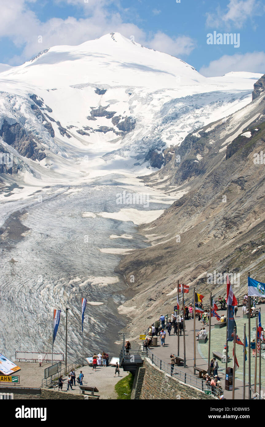 Mt Johannesberg, Pasterze Glacier at Mt. Grossglockner, Kaiser Franz ...
