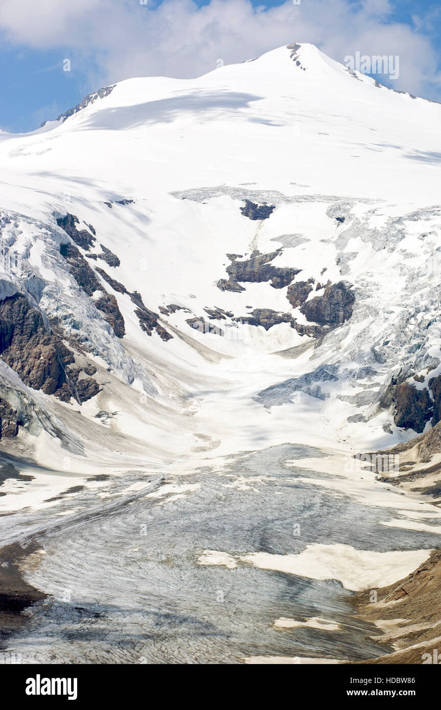 Mt Johannesberg, Pasterze Glacier at Mt. Grossglockner, Kaiser Franz ...