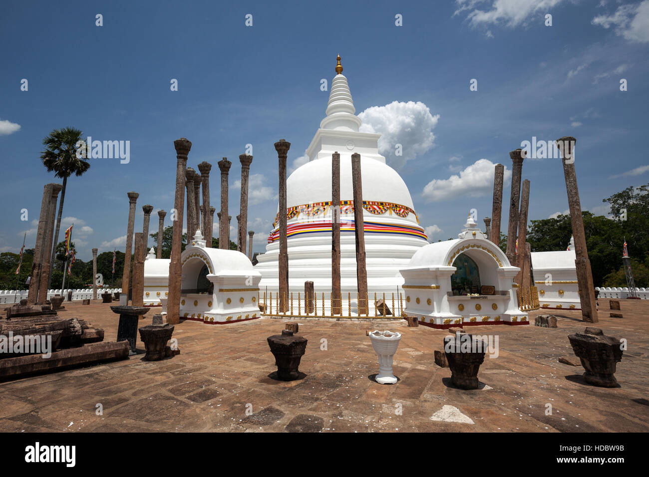 Thuparama Dagoba Temple, Anuradhapura, North Central Province, Sri ...