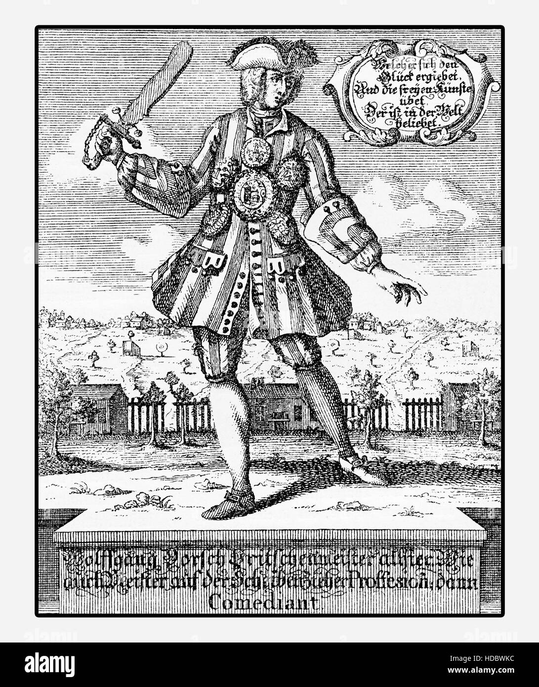 Portrait of Wolfgang Dorsch famous German comedian and performer in ...