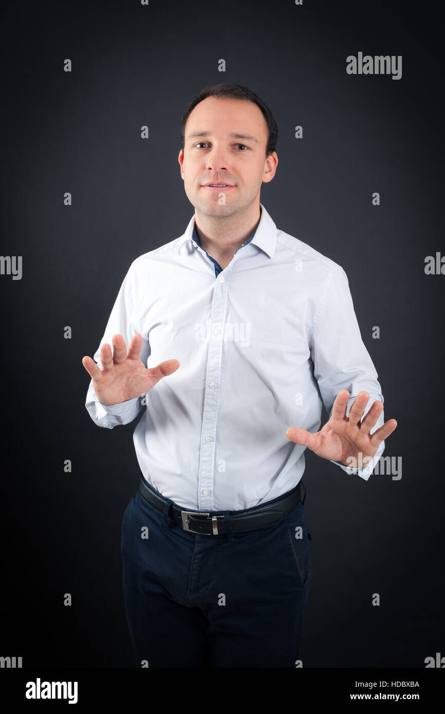 Handsome Man doing different expressions in different sets of clothes ...