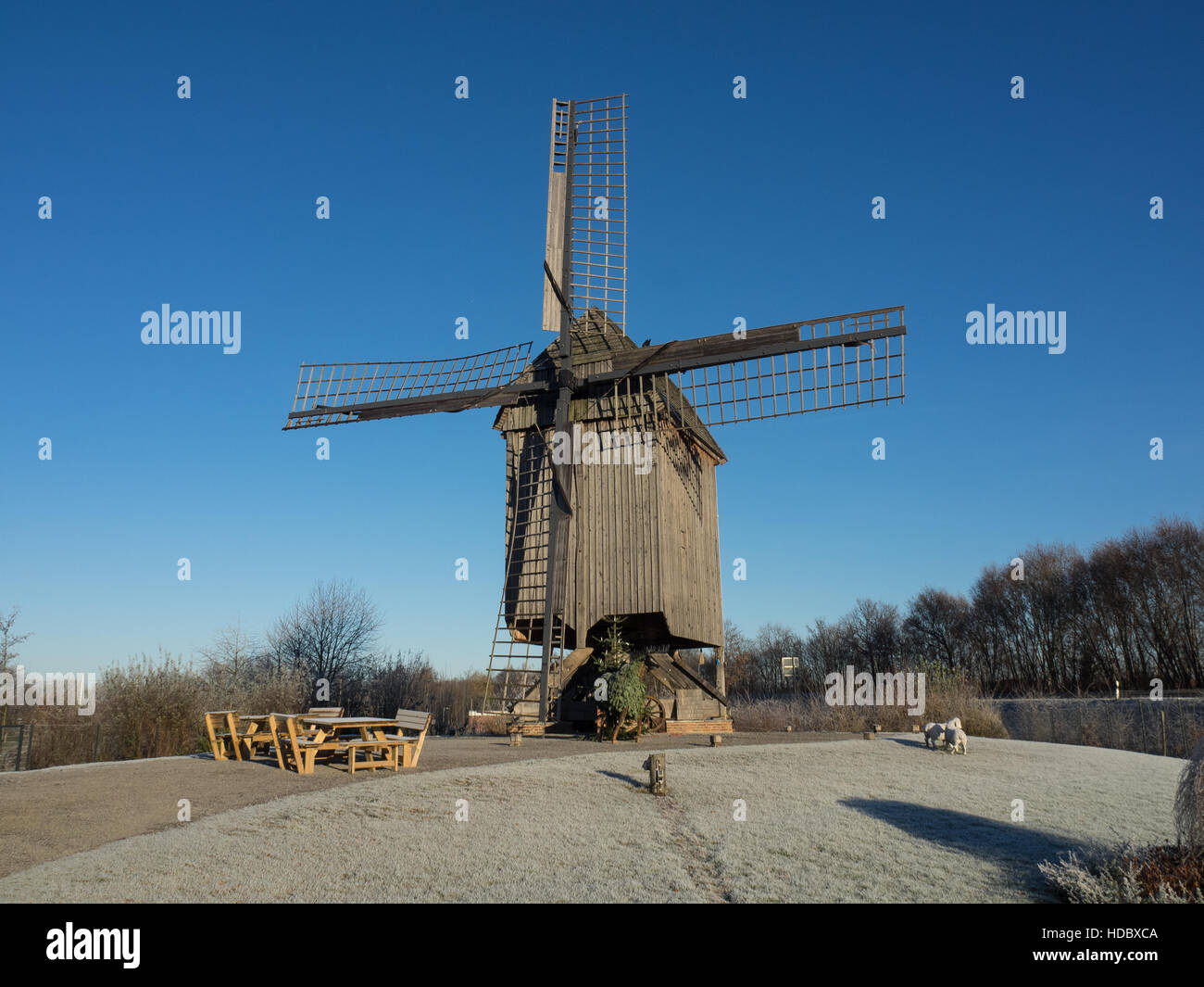 Windmill in germany Stock Photo - Alamy