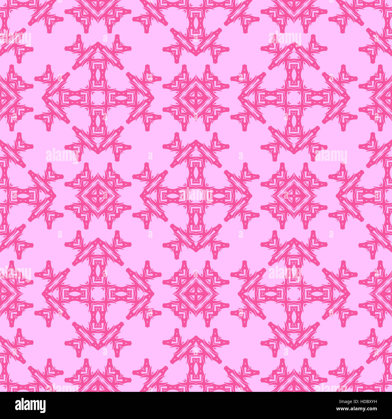 Pink Ornamental Seamless Line Pattern Stock Photo - Alamy