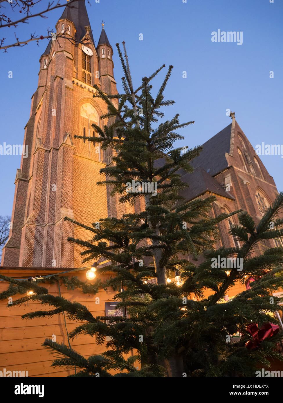 Christmans time in a german village Stock Photo - Alamy