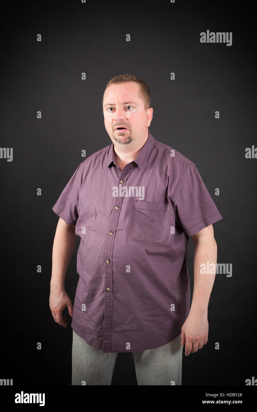 Fat person yawning hi-res stock photography and images - Alamy