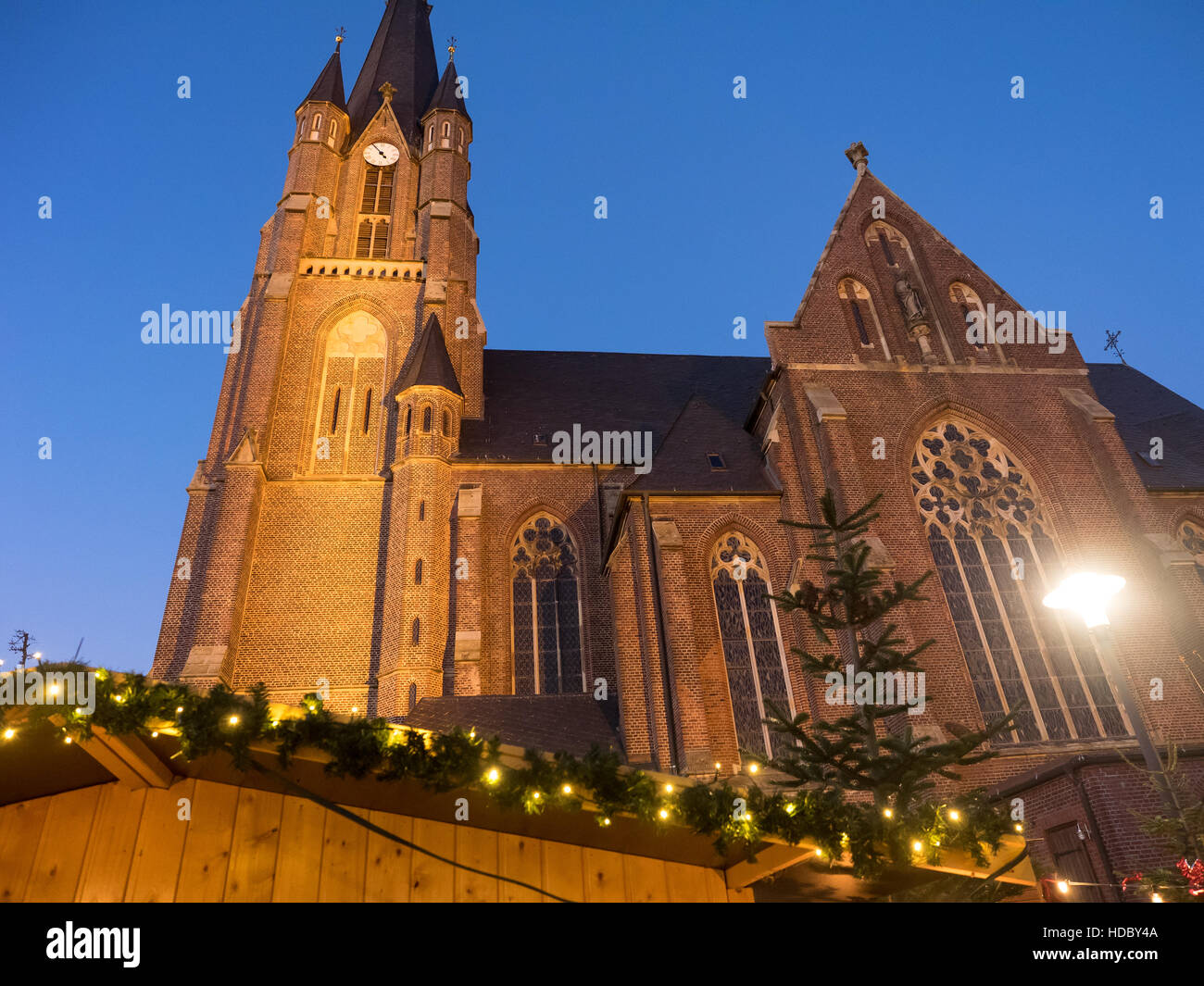 Christmans time in a german village Stock Photo - Alamy