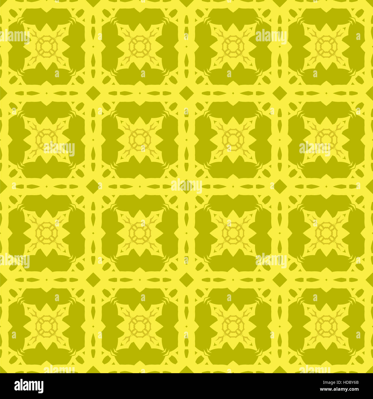 Yellow Ornamental Seamless Line Pattern Stock Photo - Alamy