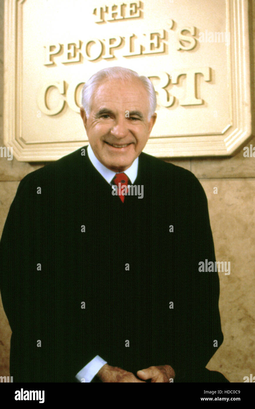 THE PEOPLE'S COURT, Joseph Wapner, 1981-93 Stock Photo - Alamy