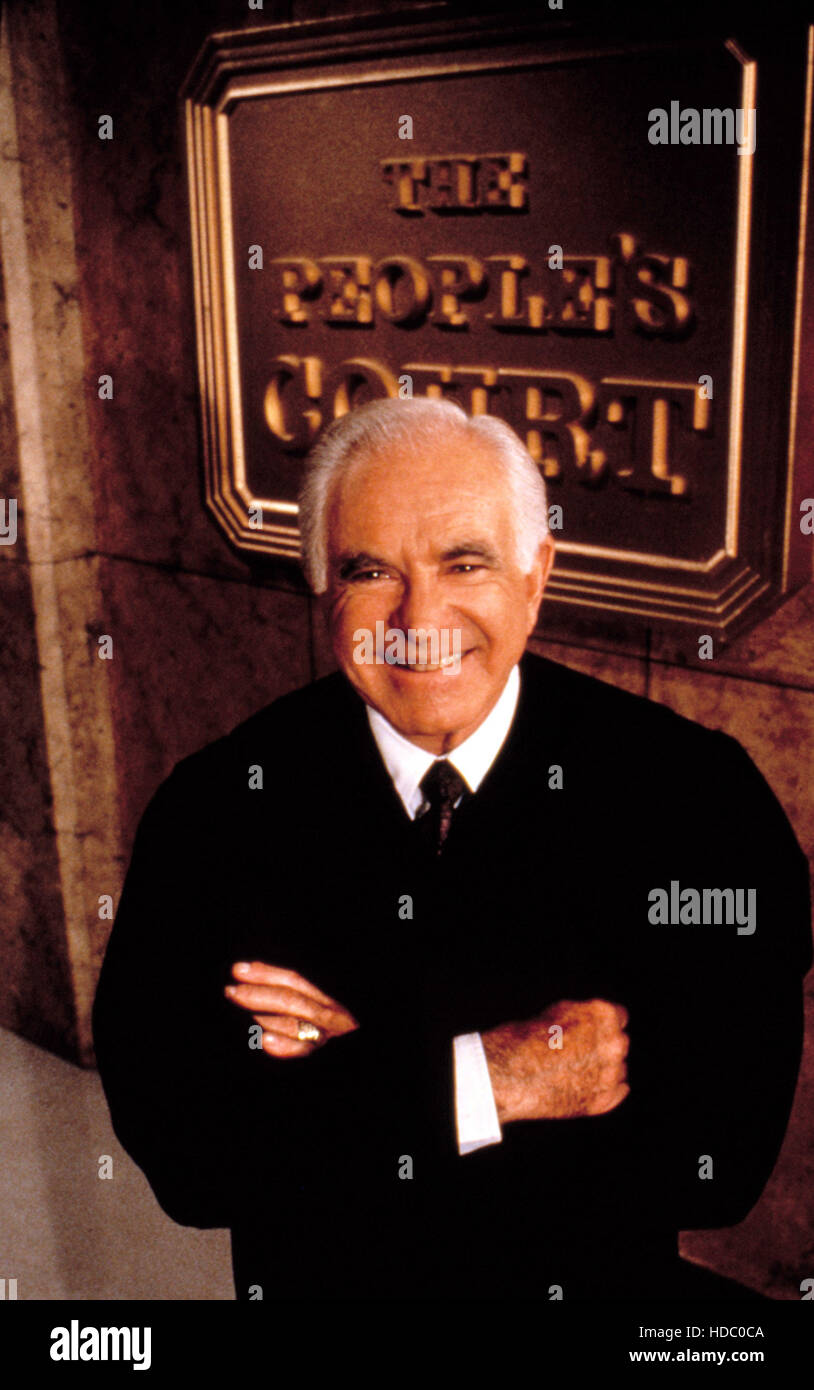 THE PEOPLE'S COURT, Joseph Wapner, 1981-93 Stock Photo - Alamy