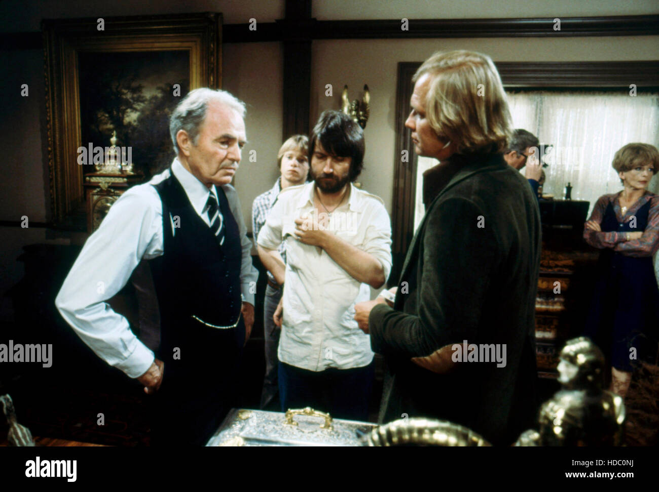 SALEM'S LOT, (from left): James Mason, Lance Kerwin, director Tobe ...