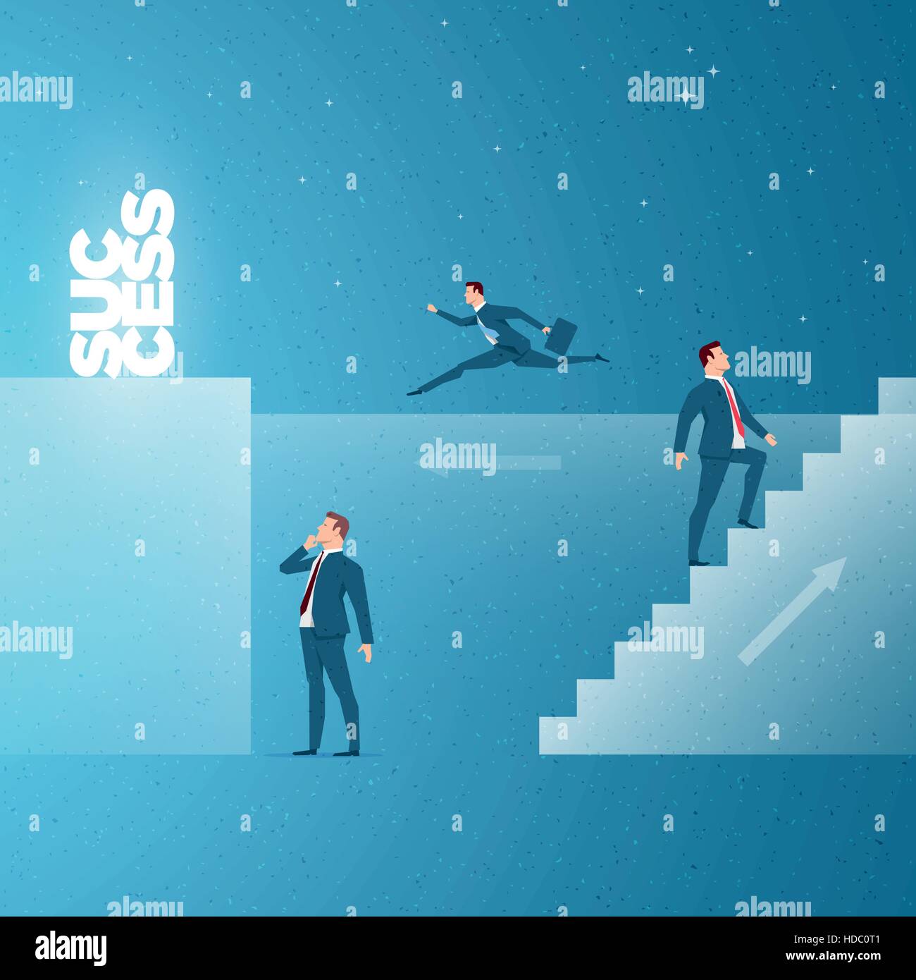 Business concept vector illustration. Success, promotion concept ...