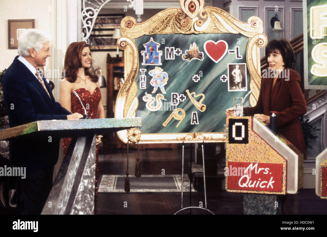 SABRINA THE TEENAGE WITCH, Monty Hall (left), Mary Gross (right), 'The ...