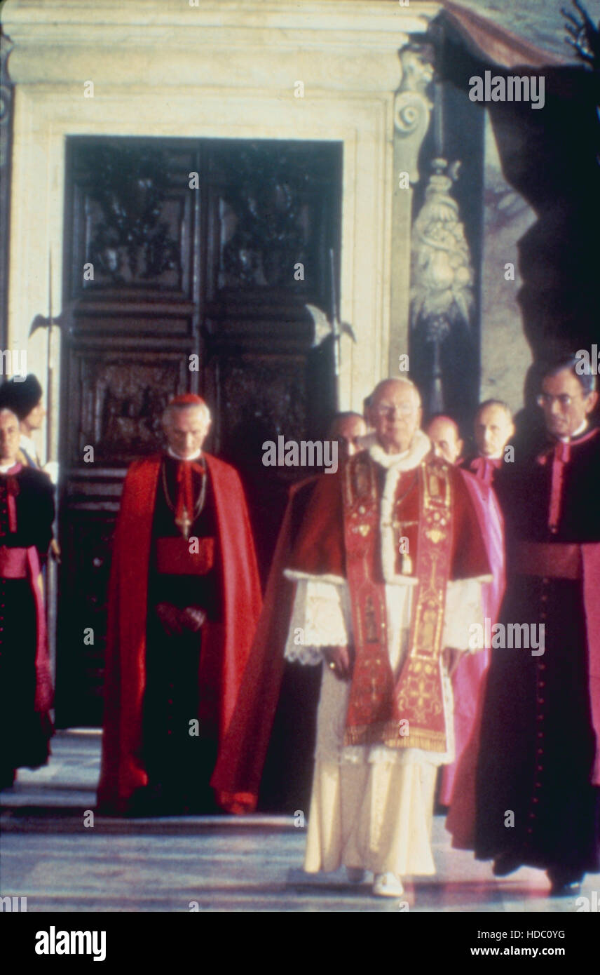 THE SCARLET AND THE BLACK, John Gielgud (2nd from right), Gregory Peck ...