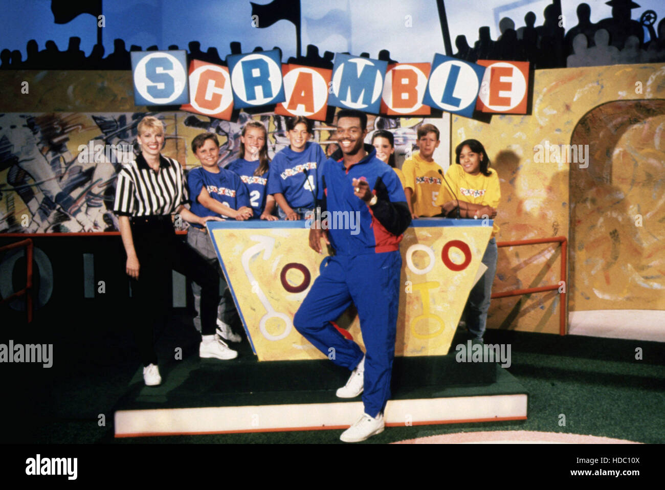 SCRAMBLE, host Randall Cunningham (front), 1993. © Pandora / Courtesy ...