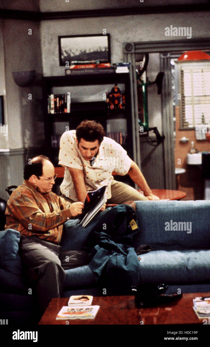 SEINFELD, Jason Alexander, Michael Richards, 1990-1998, reading Stock ...