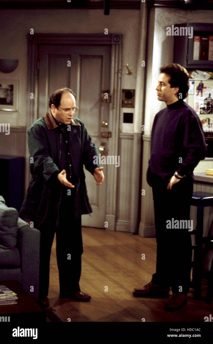 SEINFELD, Jason Alexander, Jerry Seinfeld, 1990-1998, explaining Stock ...