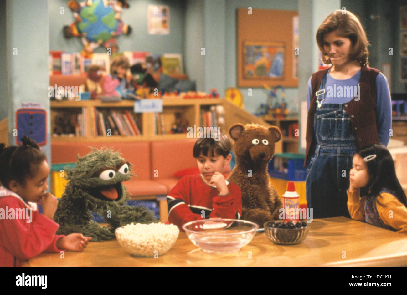 SESAME STREET Oscar the Grouch, Alison Bartlett (Gina), kids, 1969 ...